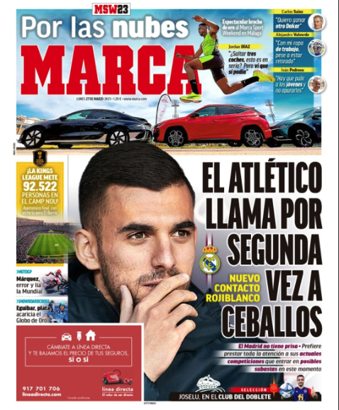 Portadas de hoy de la prensa deportiva, 27 de marzo