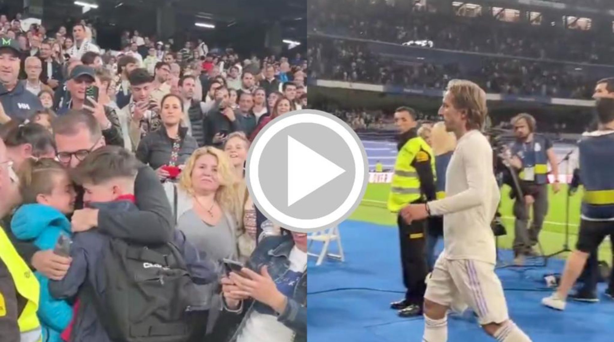 La que se lio al final en el Bernabéu por culpa de Modric: no pasa todos los días