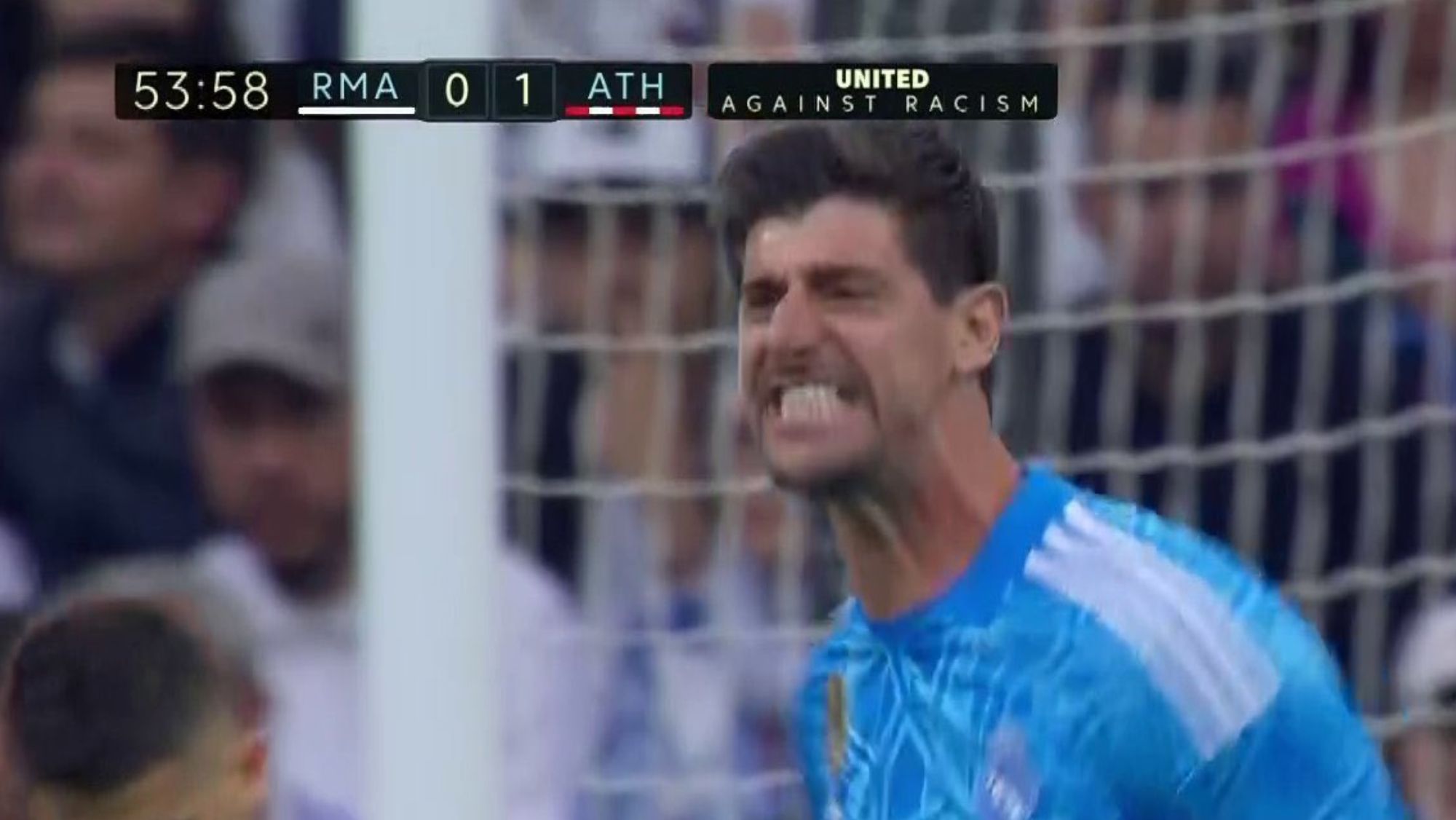 El brutal enfado de Courtois con un jugador del Real Madrid: “Vaya p…”