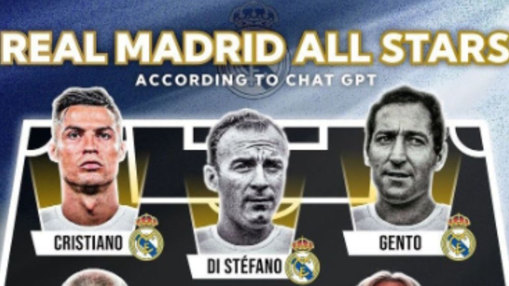 El mejor once de la historia del Real Madrid, según la Inteligencia Artficial