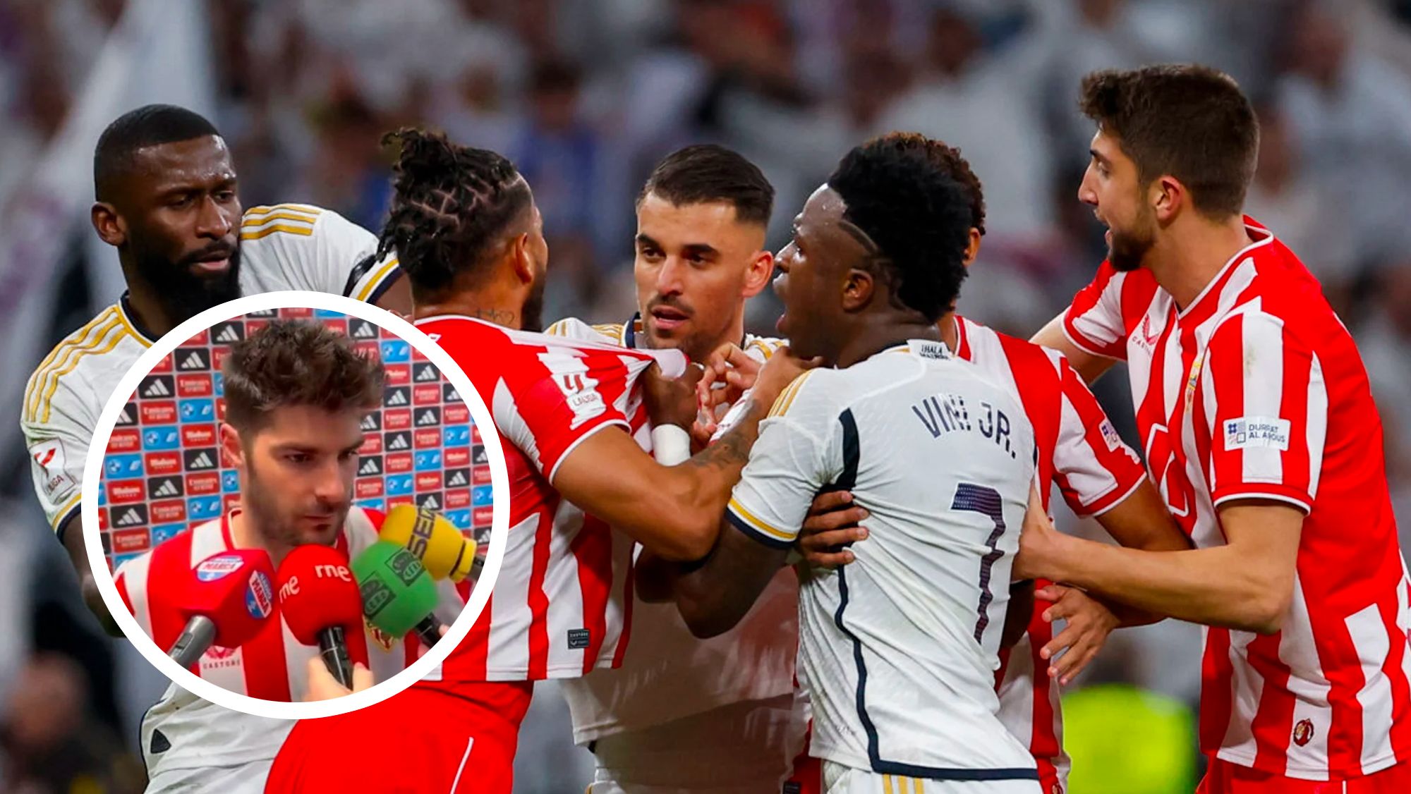 La sanción a Melero, el jugador del Almería que habló de robo del Real ...