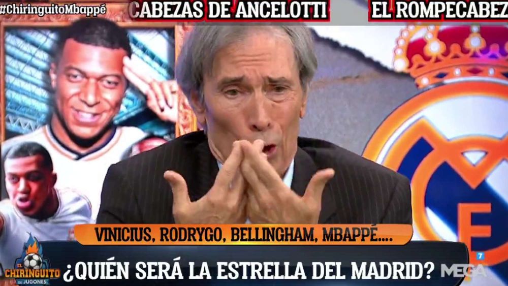 La afirmación del Lobo Carrasco que enciende el plató de El Chiringuito: “Vinicius es bueno, pero…”