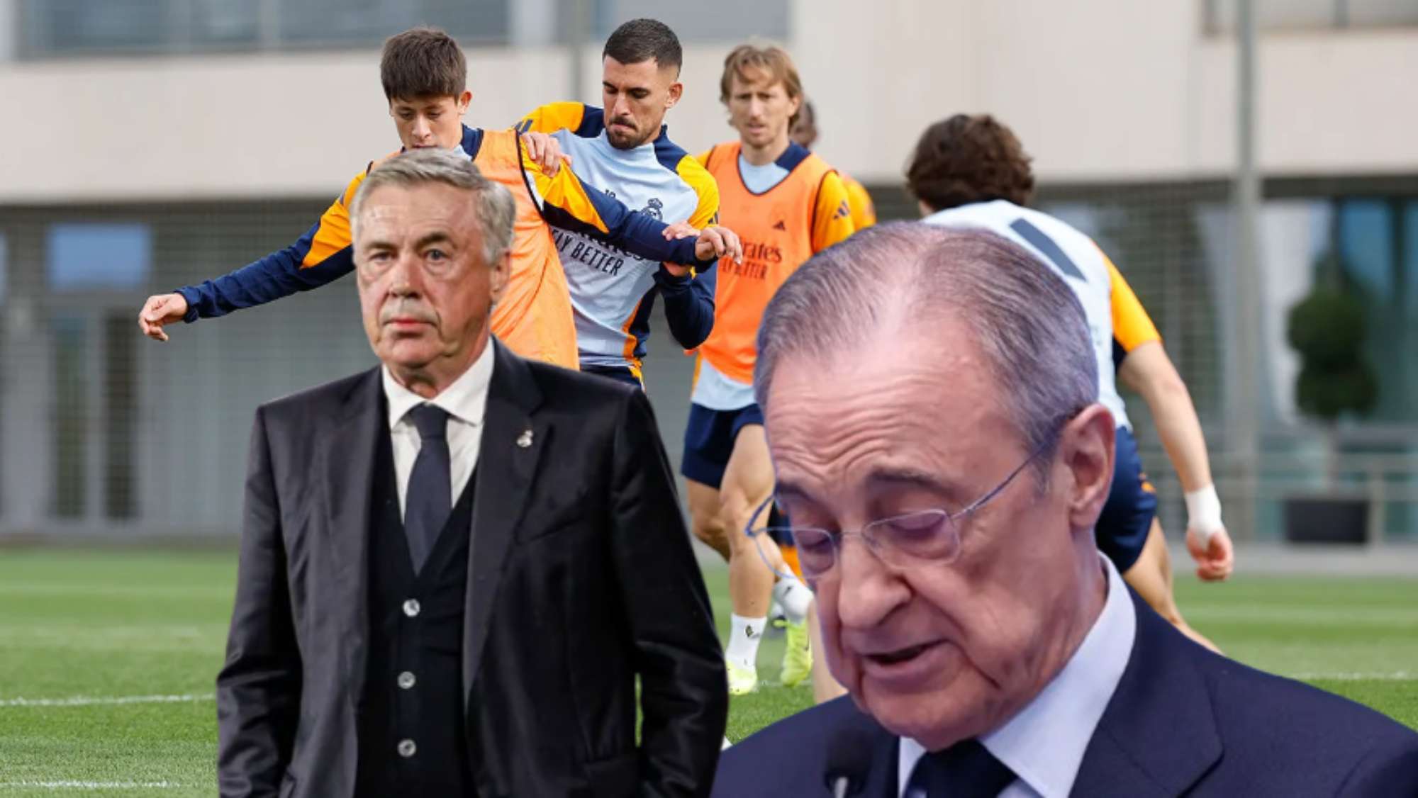 Florentino interviene y hace la pregunta que no quería a Ancelotti: "Carlo, ¿por qué...?"