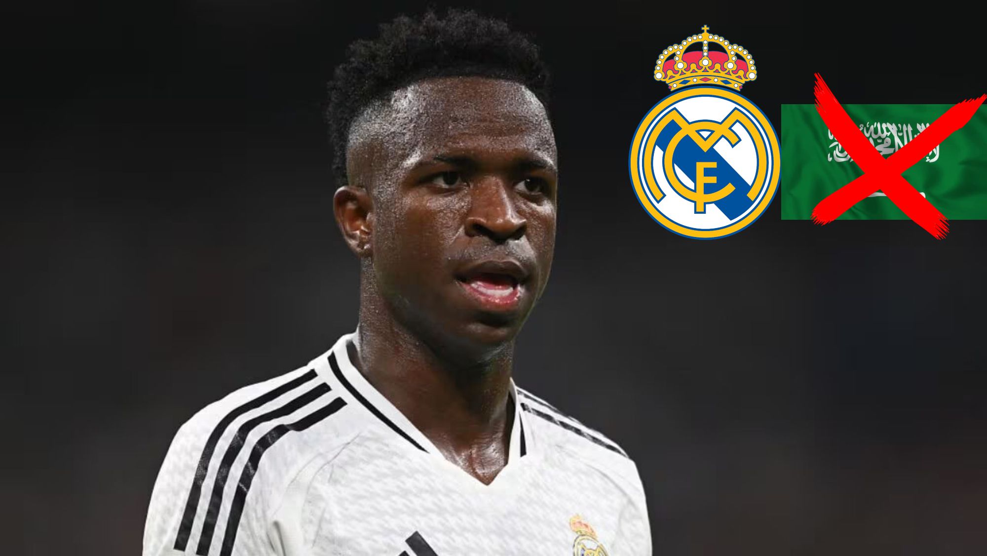 Vinicius reacciona a los rumores sobre su renovación, gesto al escudo de Real Madrid y acaba con ...