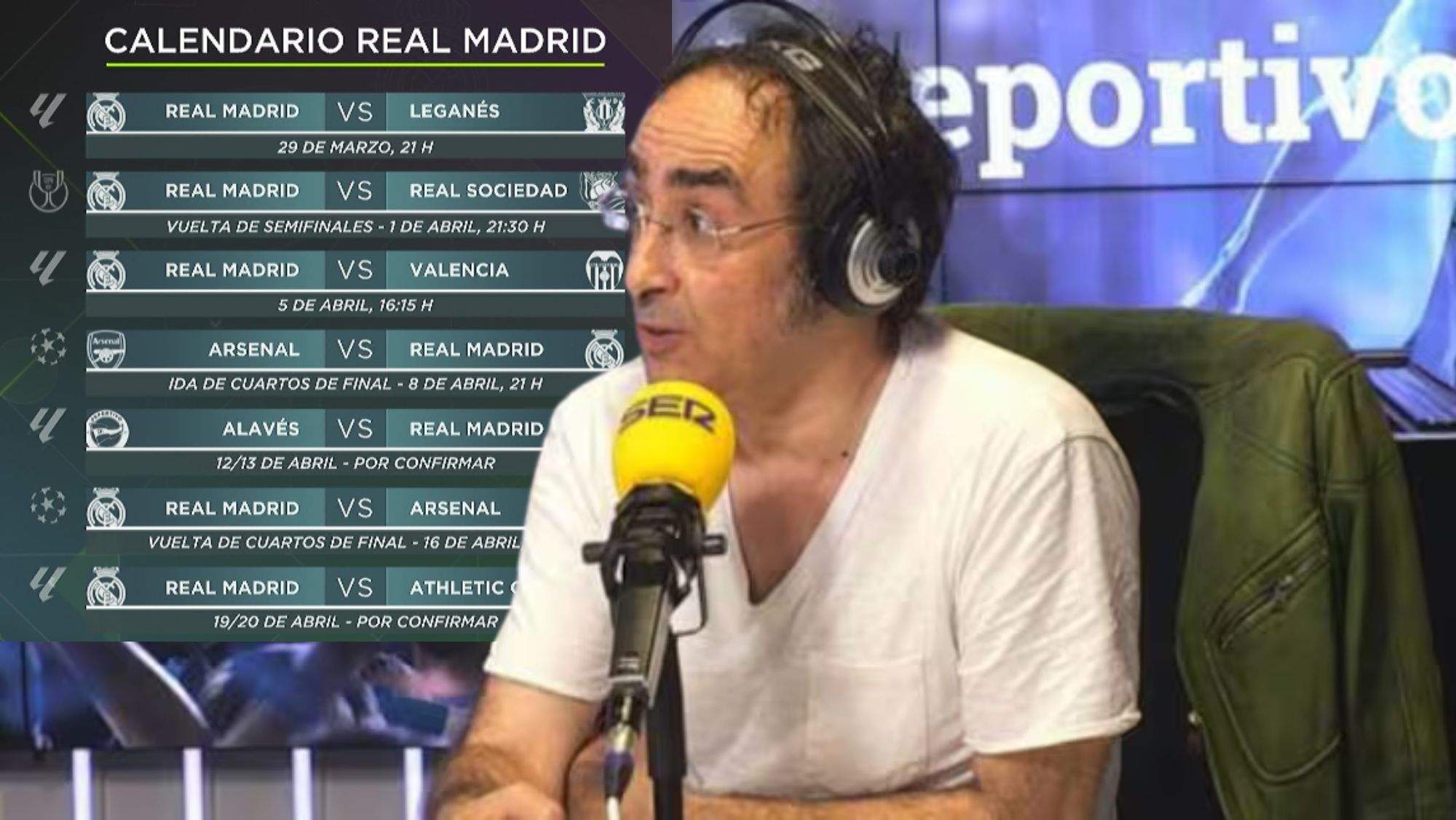 Iturralde y Cadena SER se mofan de la amenaza del Real Madrid por el ...