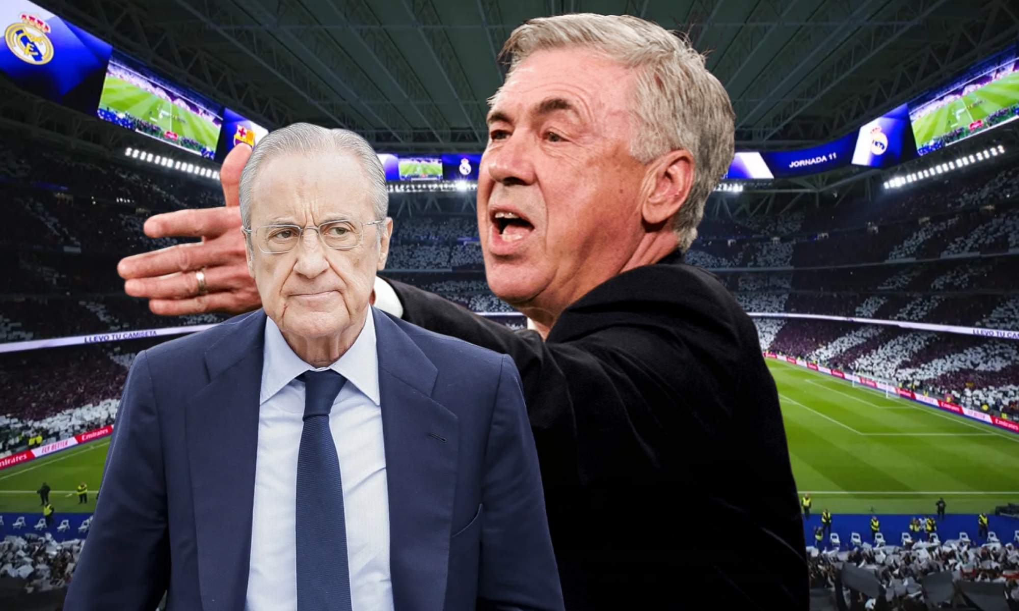 Ancelotti muy enfadado, se lo ha dicho a Florentino entre rumores: "Están jugando"