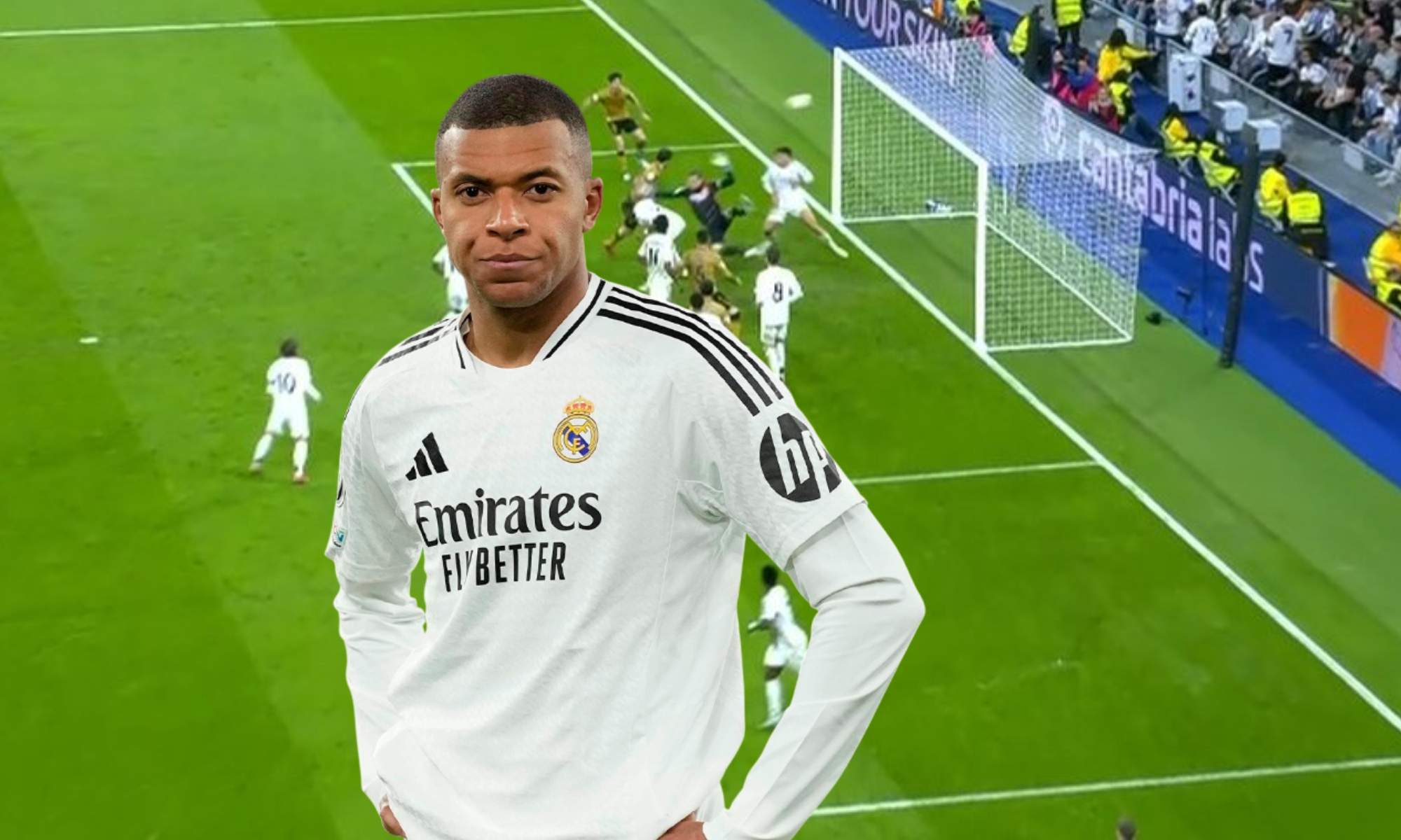 La reacción de Mbappé tras encajar el 4º el Real Madrid ante la Real ...