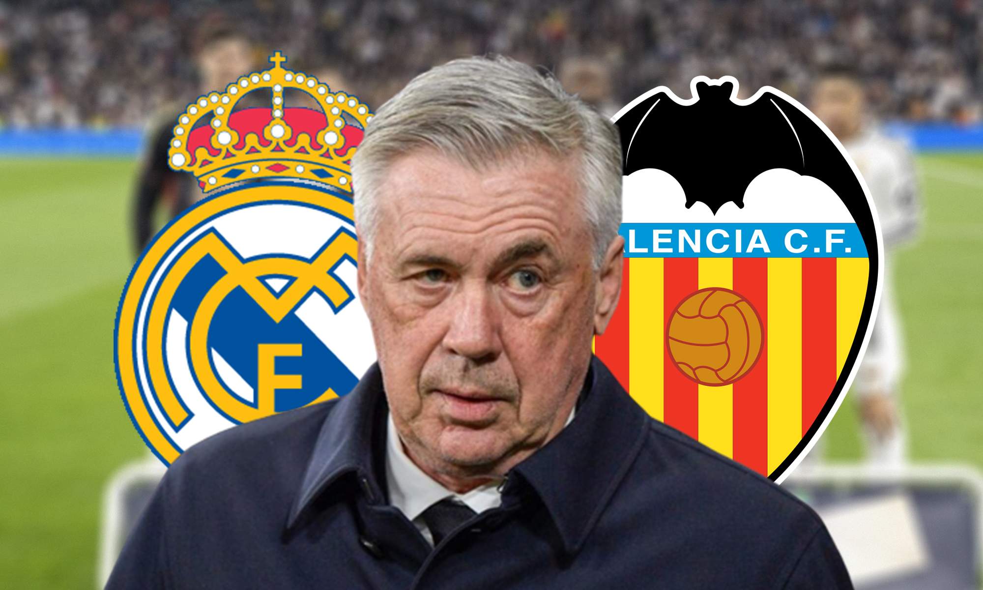 Once revolucionario de Ancelotti para el Real Madrid - Valencia, varios señalados