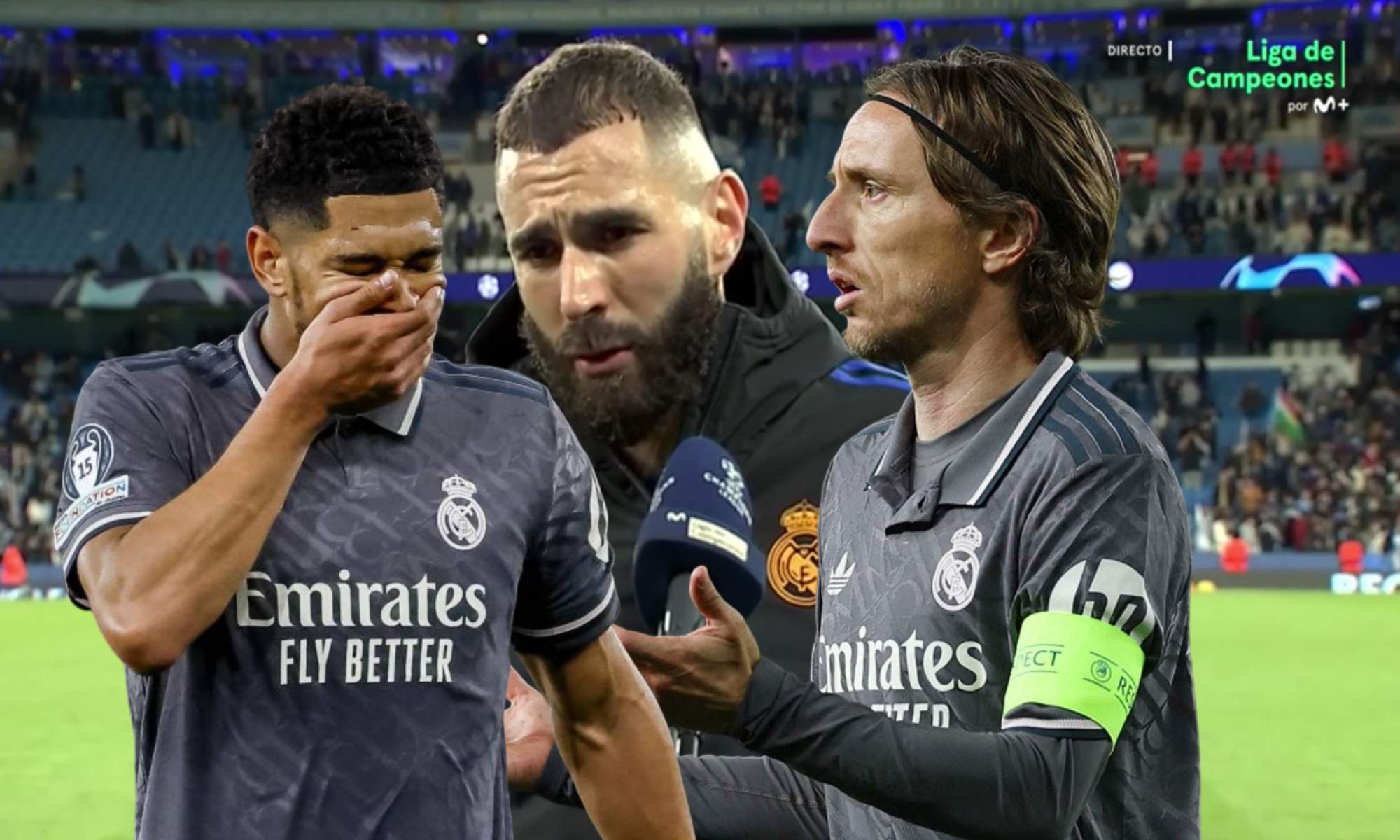 El madridismo se acuerda de Benzema por las palabras de Modric y Bellingham en Londres
