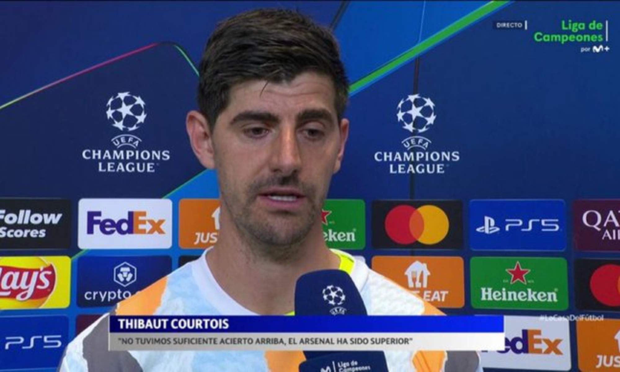 Courtois desvela la clave de la eliminación, el jugador que habría ...