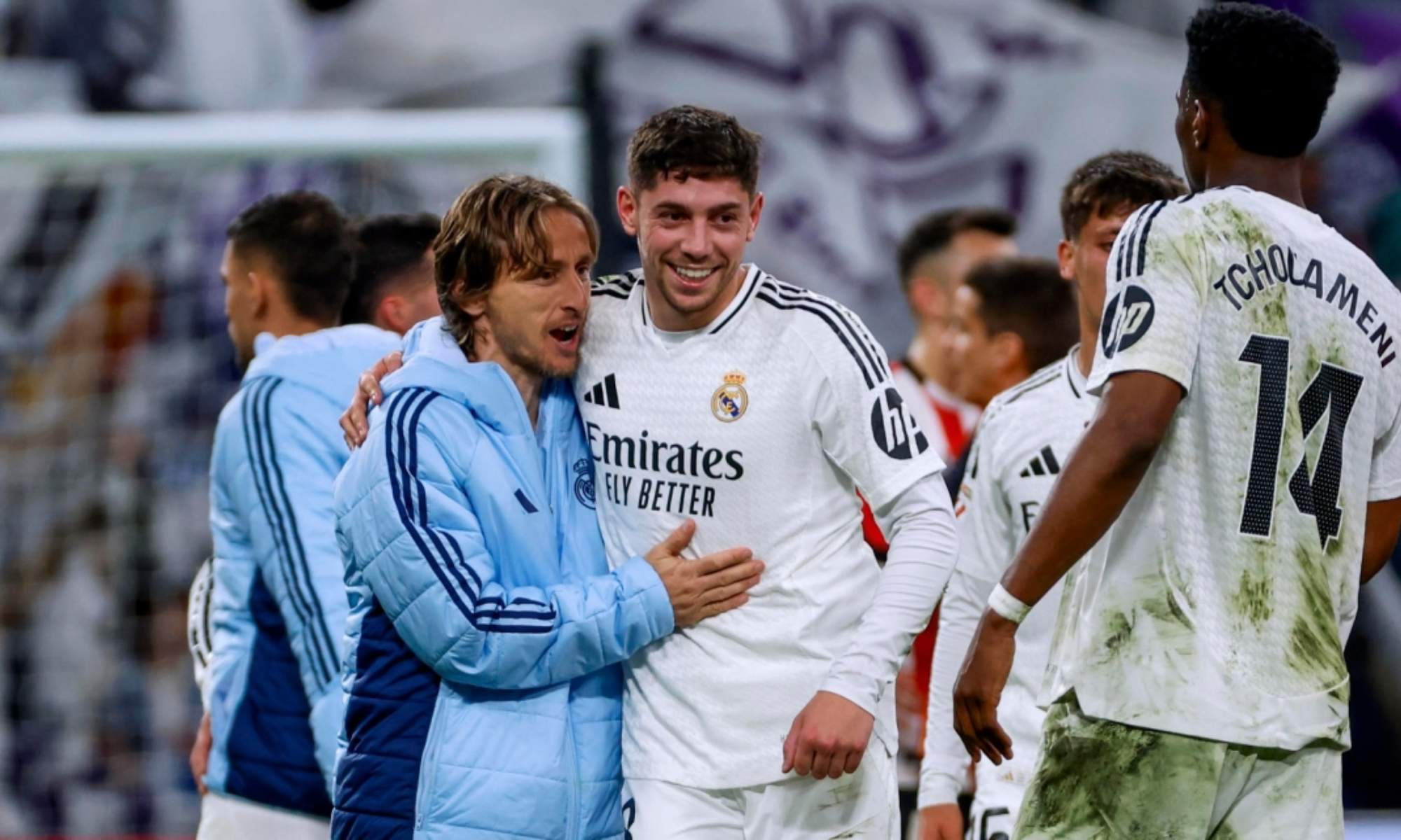 Modric, cazado, se fue a por Valverde al final del partido y se lo dijo a la cara: "Fe