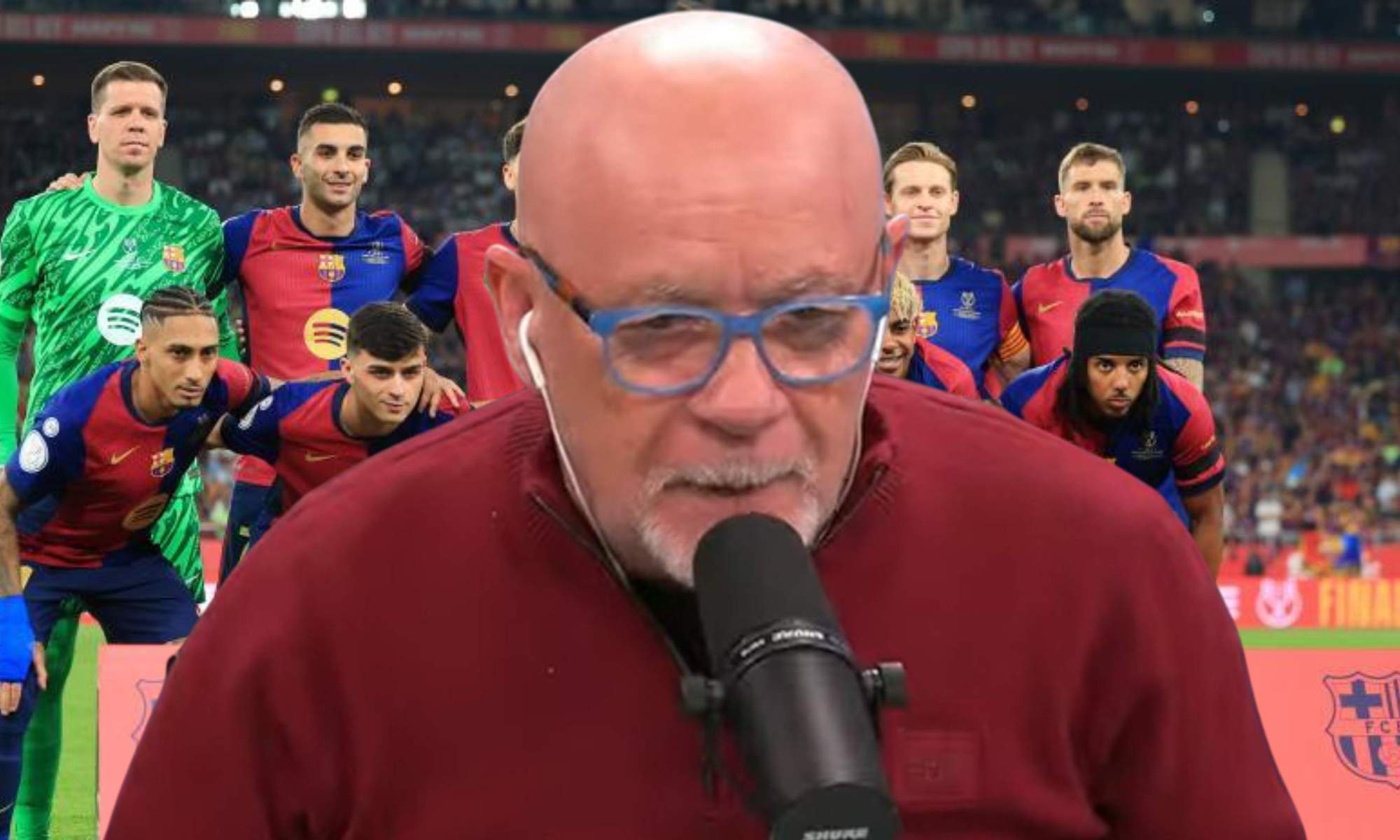 Alfredo Duro estalla contra un jugador del Barça tras la final de Copa ...