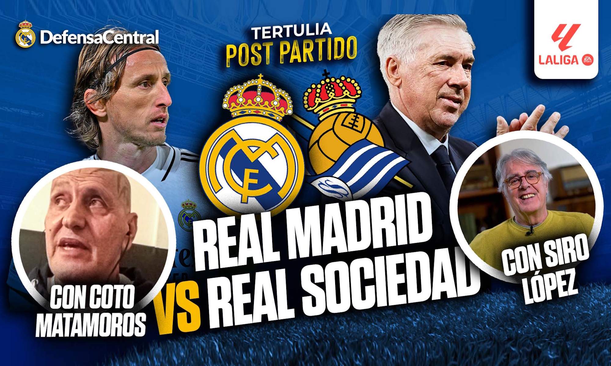 Ya en directo la tertulia post partido en Defensa Central, no te la pierdas