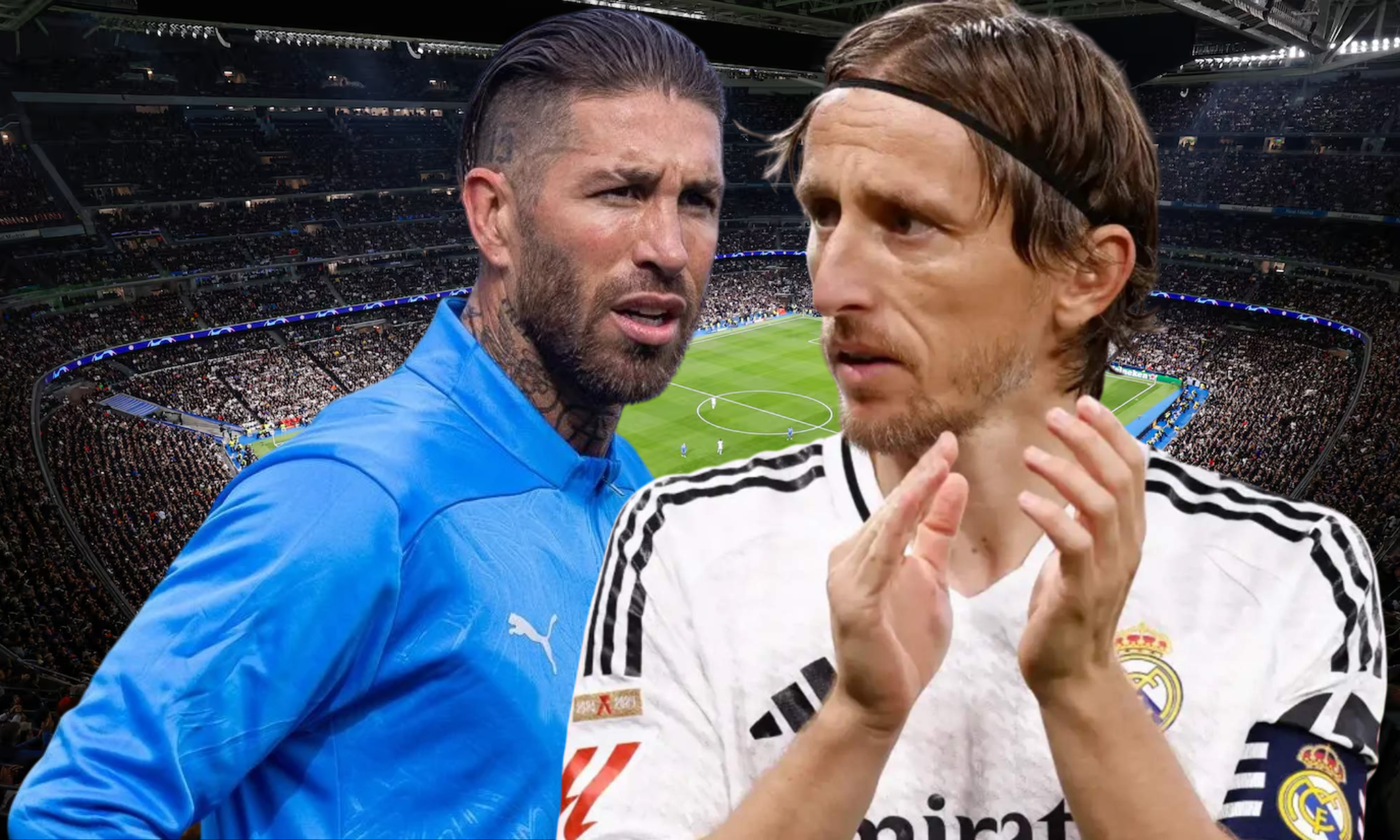 El gesto de Sergio Ramos con Luka Modric para su despedida del Bernabéu ...