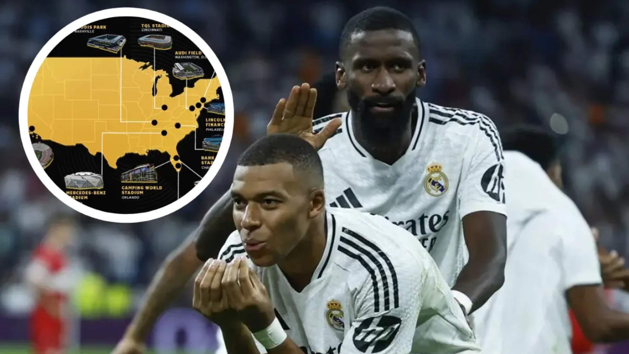 Las 12 sedes del Mundial de Clubes: dónde debuta el Real Madrid y dónde es la final