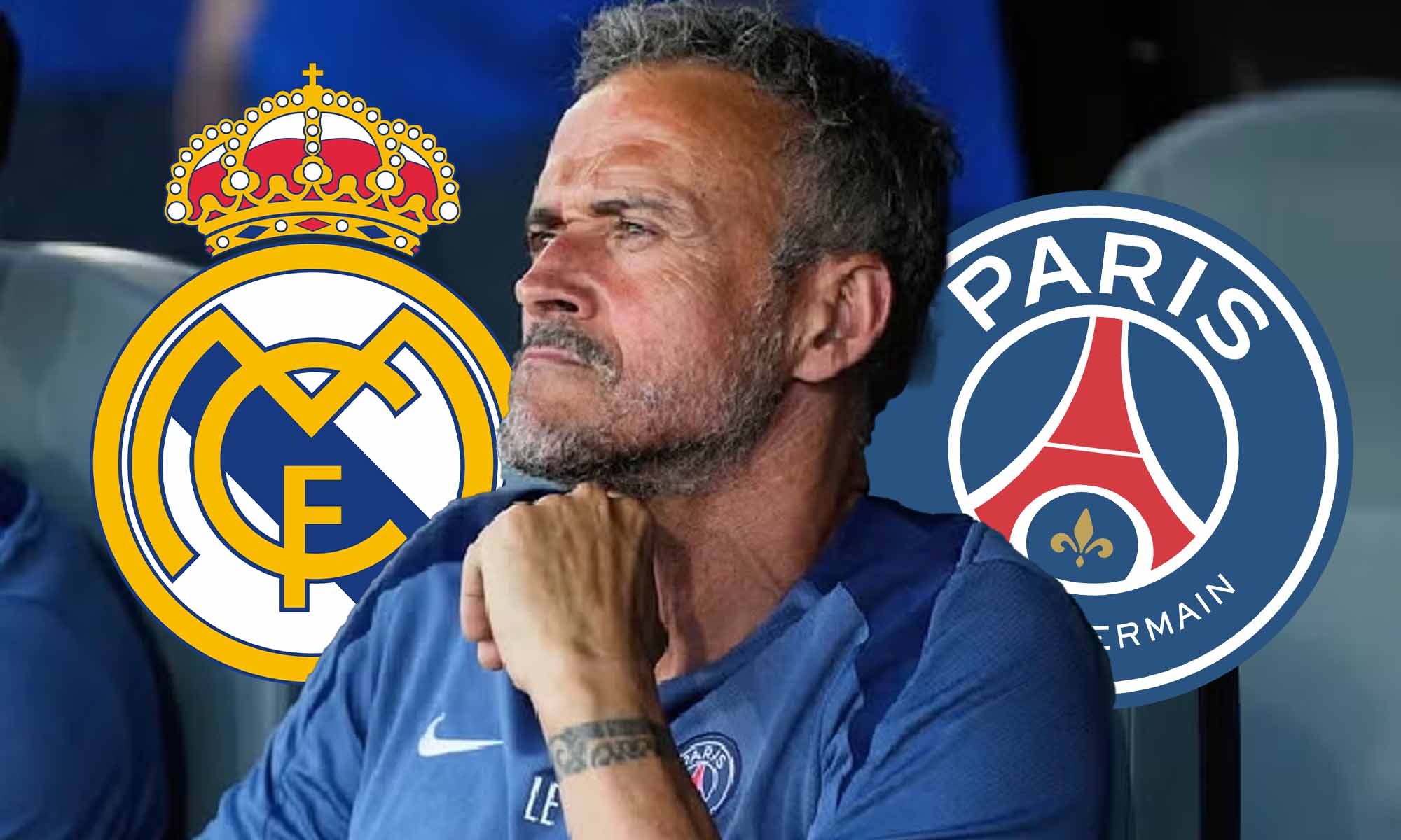 Luis Enrique, molesto por la declaración de amor de un jugador del PSG al Real Madrid