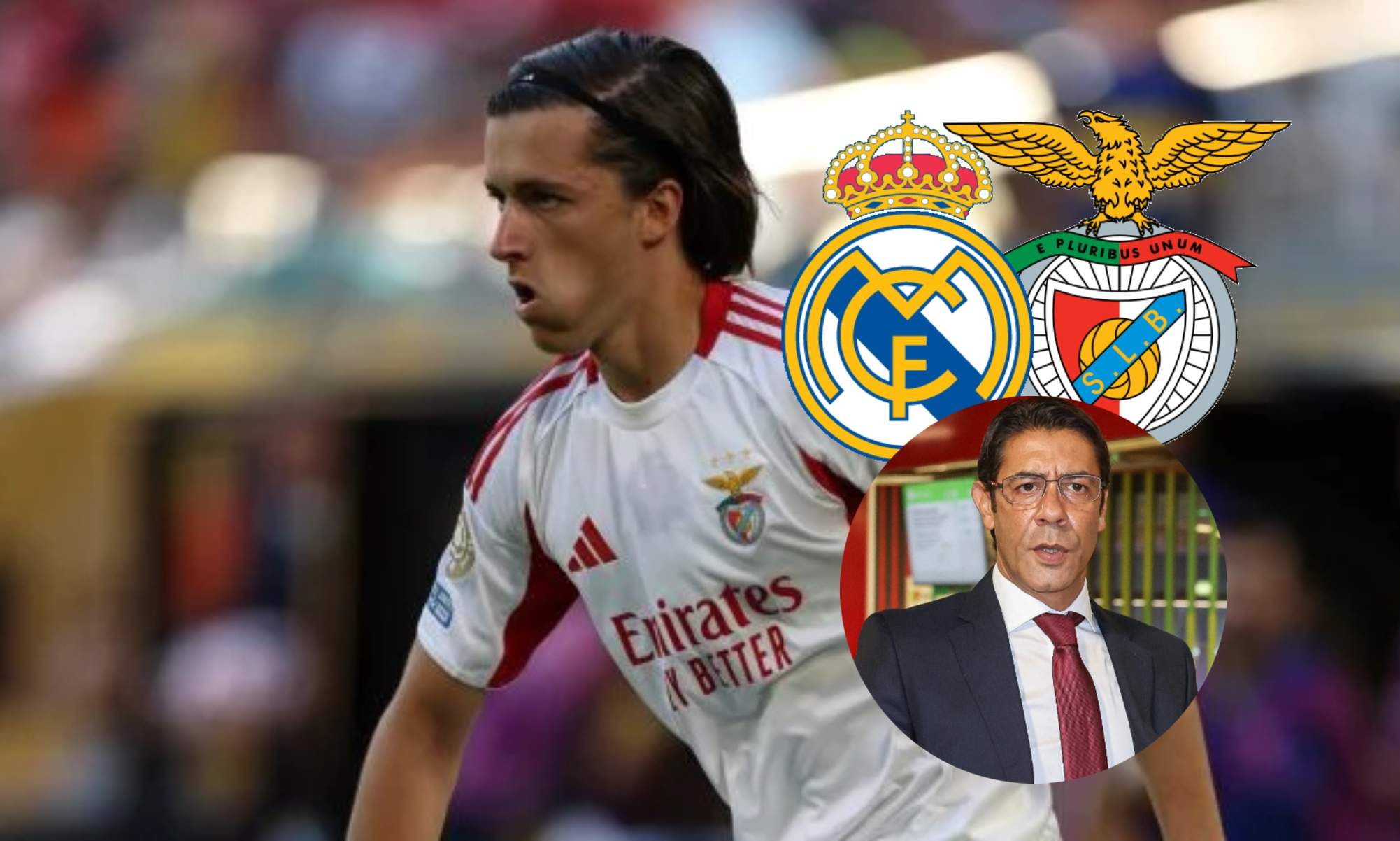 Rui Costa desafía al Madrid, aviso sobre el fichaje de Álvaro Carreras: "Sin oferta"
